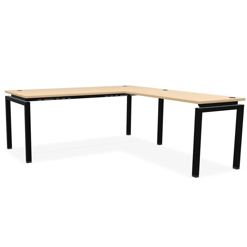 L-Shaped Desk: 30x72” + 24x48” Return