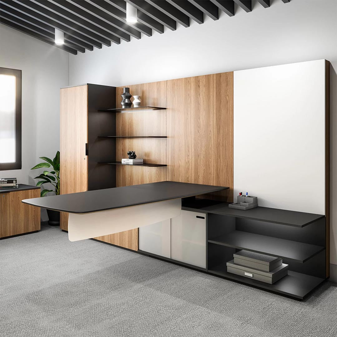 Cayman Office Desk with Height-Adjustable Worksurface | Kansas City ...