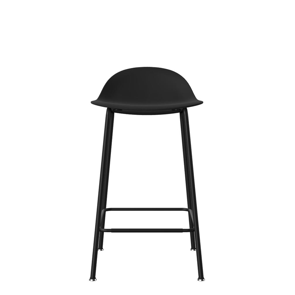 Kin Low-Back Counter Stool - Metal Legs