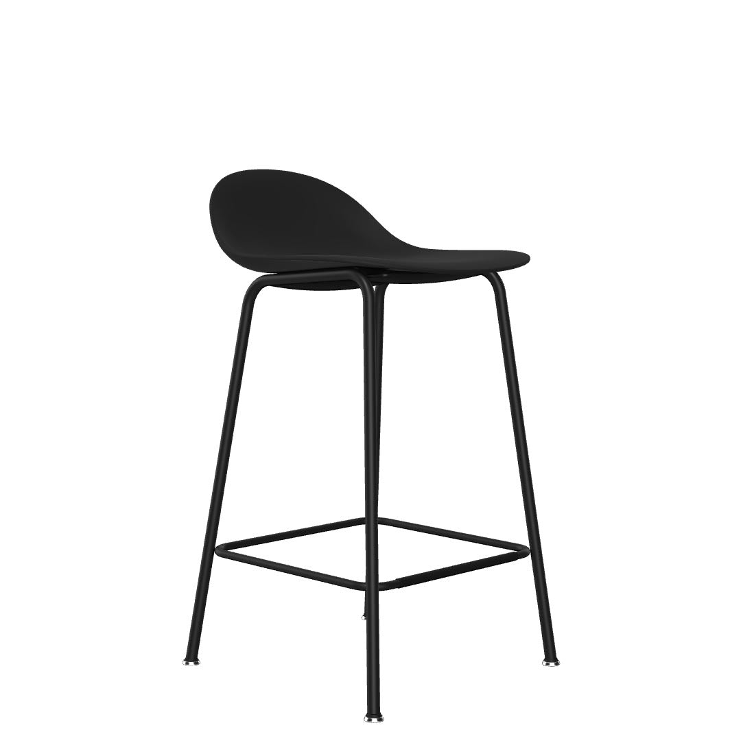 Kin Low-Back Counter Stool with Metal Legs | Kansas City Office Furniture