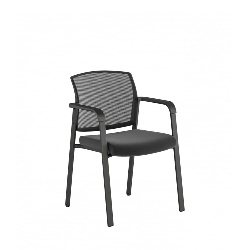 Paxton Black Mesh Stackable Side Chair | Kansas City Office Furniture